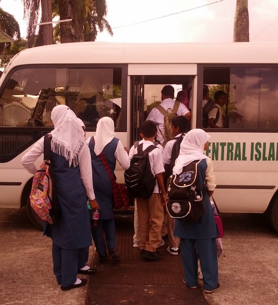 Kuwait donates school bus to CIOG - Caribbean Muslims